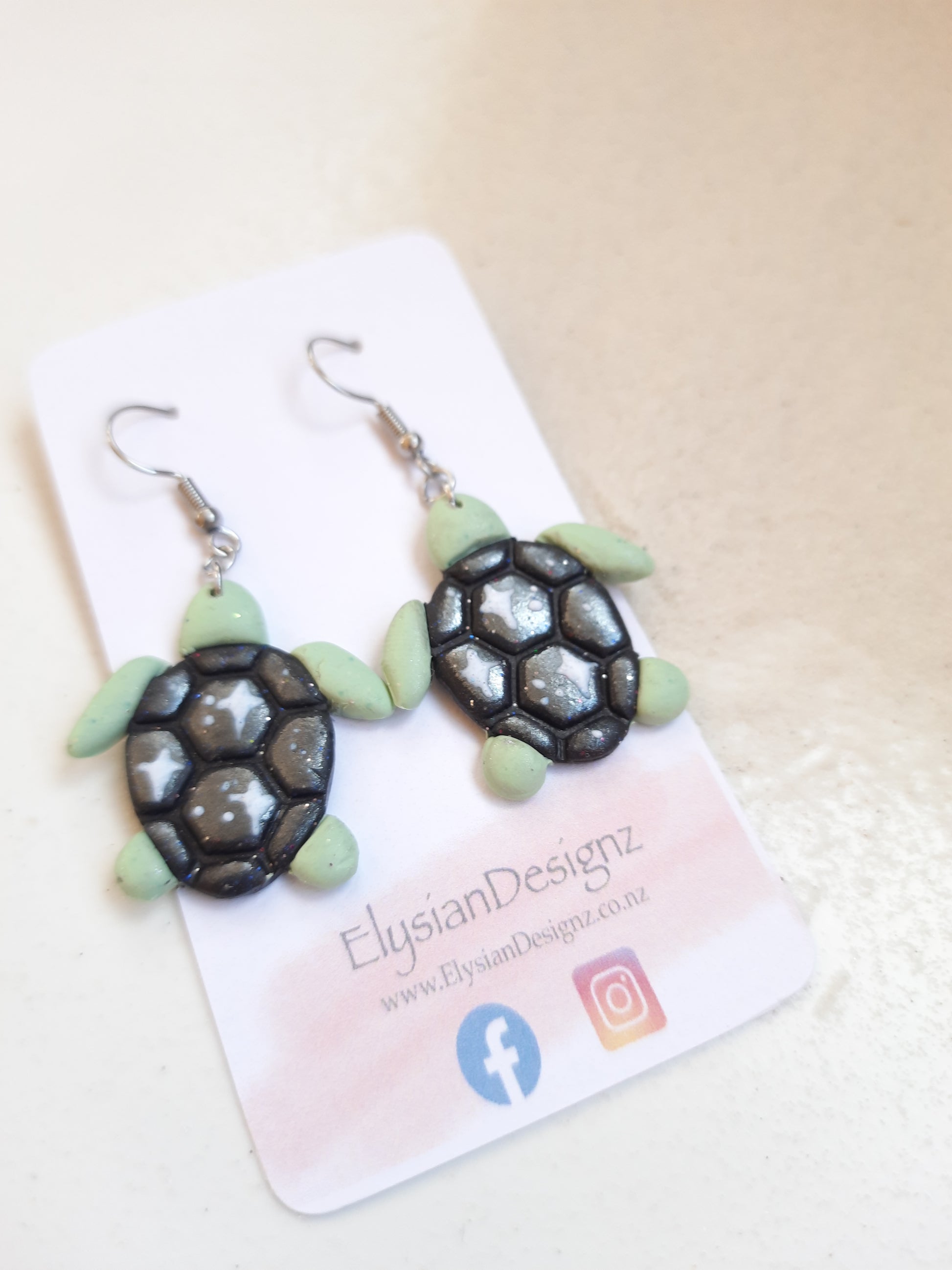 Turtle Danglies – Elysiandesignz