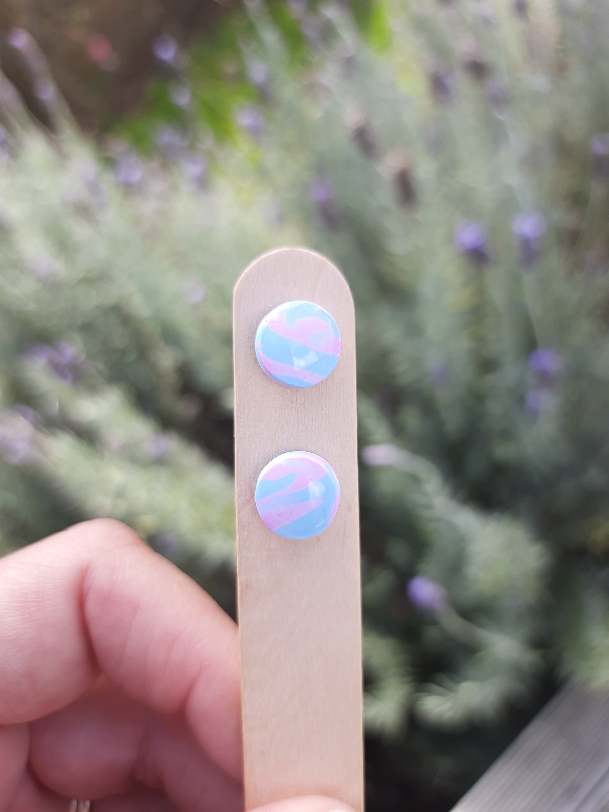 Trans Flag Studs – Elysiandesignz